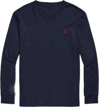 Polo Ralph Lauren Homme, Tops, Bleu, Taille: XL Custom Slim Fit T-Shirt