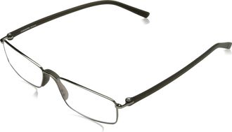 Rodenstock Unisex Lesebrille ProRead R2640 Lesehilfe bei Weitsichtigkeit, Brille mit leichtem Edelstahlgestell (+1 / +1,5 / +2 / +2,5), Grau/Grün