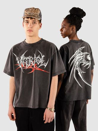 Vitriol Cyberbones Cropped T-Shirt vintage black