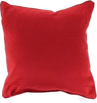 Douceur d'Intérieur douceur dIntérieur - 1600592, Kissen Paspel, 40 X 40 cm, Essentiel, Polyester Unifarben, Rot