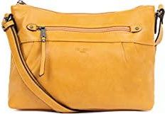 Pellet Paris - Sac port&eacute; travers - pour Femme - Collection GRACIEUSE - Moutarde - en Synth&eacute;tique - Port&eacute; Croise - Sac a main femme - Sac bandouli&egrave;re - Petit 