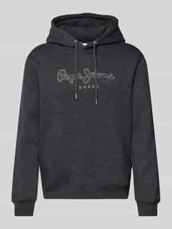 Pepe Jeans London Hoodie mit Label-Stitching Modell New Nouvel