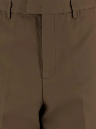 Emporio Armani Mens Cotton Trousers Brown
