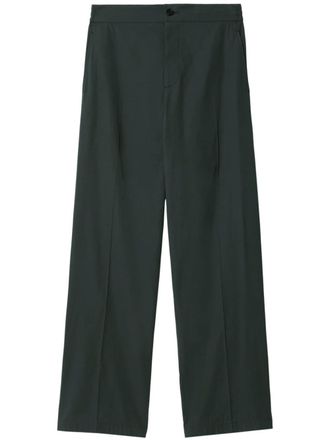 Burberry pantalon de costume &agrave; plis marqu&eacute;s - Vert