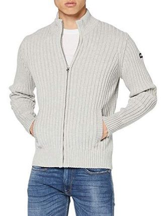 Schott NYC PLECORAGE1 Pullover Sweater, HEA L.Grey, XXX-Large Mens