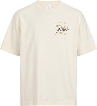 Maison Kitsun&eacute; T-shirt col rond droits&eacute;rigraphi&eacute;
