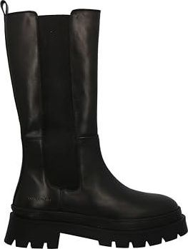 Tom Tailor Femme 8450070001 Botte Tendance, Noir, 37 EU