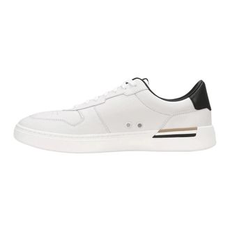 HUGO BOSS Wei&szlig;e Low-Top-Ledersneaker - - Shoes - Herren - Wei&szlig; - 41 EU