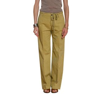 Mason's Femme, Pantalons, Vert, Taille: 36 FR Pantalon Chino Droit New York