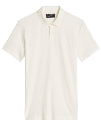 Marc O'Polo Poloshirt aus softer Bio-Baumwolle mit Label-Stickerei, Shaped Fit in