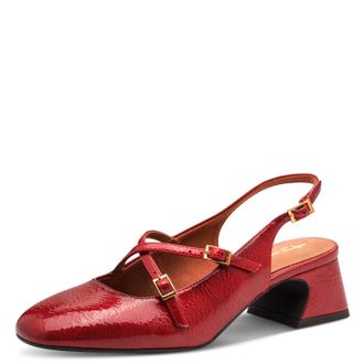 Tamaris Damen Sling Leder rot 39