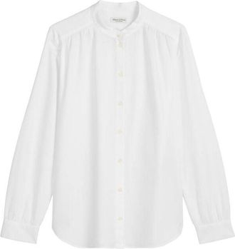 Marc O'Polo Damen Bluse aus Baumwoll-Satin