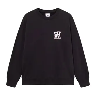 Wood Wood James Map Sweatshirt - - Sweatshirts & Hoodies - Herren - Schwarzk - S