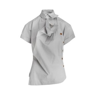 Vivienne Westwood Elegante SS Ming Shirt in Grau - - Blouses & Shirts - Damen - Grau - S