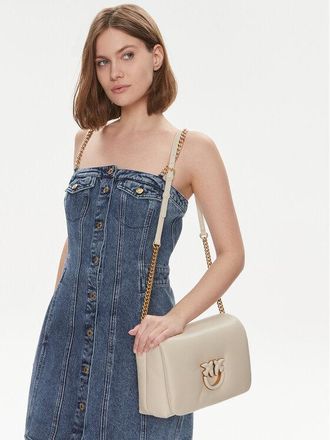 Pinko Handtasche Love Click Puff Classic PE 24 PLTT 101585 A10F Creme