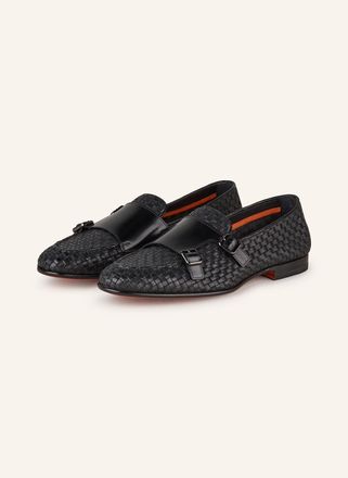 Santoni Double-Monks schwarz