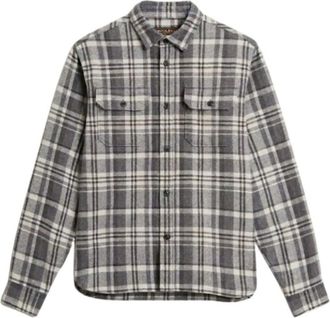 Woolrich Chemise en coton &agrave; carreaux - Homme - Chemises - Gris - Taille: XL