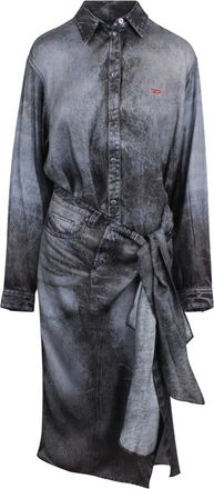 Diesel Femme, Robes, Gris, Taille: 36 FR D-Iletta Shirt Dress