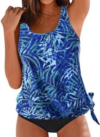 Generic Ensemble tankini pour femme - Maillot de bain deux pi&egrave;ces - Maillot de bain push-up - Simple et &eacute;l&eacute;gant - Maillot de bain sportif rembourr&eacute; - Tankini 