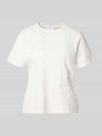 Jake*s T-Shirt mit Stitchings und Rundhalsausschnitt