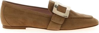 Roger Vivier Femme, Chaussures, Beige, Taille: 37 EU Mocassins &agrave; boucle en m&eacute;tal