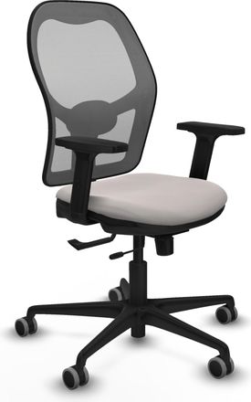 Piqueras y Crespo Arbeitsstuhl mit 2D-Armen, h&ouml;henverstellbare Lendenwirbelst&uuml;tze, ausgestattet mit Syncro/Traslack und eingespritztem Schaum. Mit Rollen von 65 mm, Par