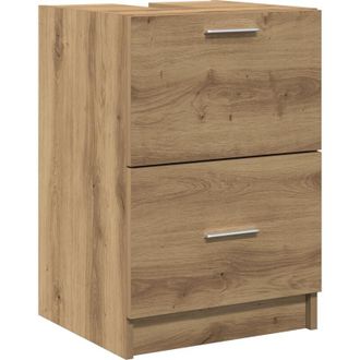 vidaXL Waschbeckenschrank Eiche 40x37x59 cm Holzwerkstoff Vidaxl