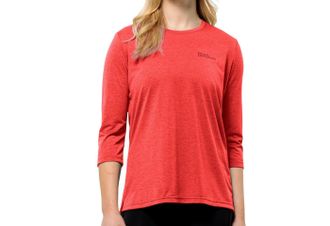 Jack Wolfskin 3/4-Arm-Shirt Crosstrail 3/4 T W mit Markenlogo auf linker Brust