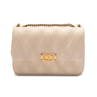 Valentino Beige Schultertasche mit Verschluss - - Bags - Damen - Beige - ONE SIZE