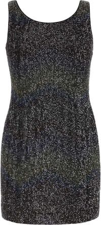 Missoni Womens Embellished Nylon Blend Mini Dress Multiblubrown Abiti