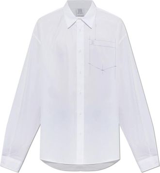 VETEMENTS Baumwollhemd - - Shirts - Herren - Wei&szlig; - M