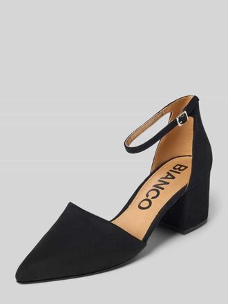 Bianco Pumps mit Blockabsatz