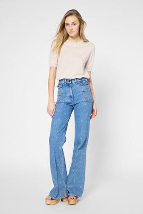 Gerard Darel Jean flare &agrave; pois - ANNA - Jeans