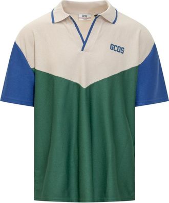 GCDS Gcds, Homme, Tops, Multicolore, Taille: XL Color Block Polo SS
