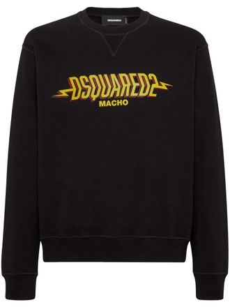 Dsquared2 sweat à logo imprimé - Noir