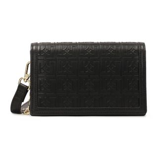 Kazar Schwarze Monogramm-Handtasche mit G&uuml;rtel und Kette - - Bags - Damen - Schwarzk - ONE SIZE