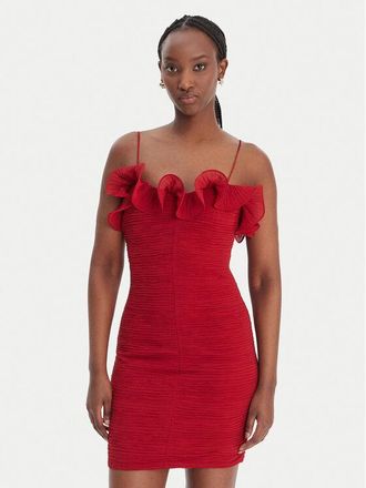 Guess Coctailkleid W6RK80 WI342 Rot Classic Fit