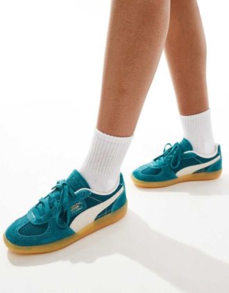 Puma Palermo Vintage - Baskets - Vert