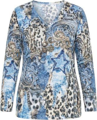 Angel Of Style T-Shirt T-Shirt Komfort Fit Leo/Sterne Glitzersteinchen