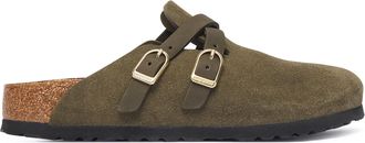 Birkenstock Pantoletten Birkenstock Blair D-Buckle 1033158 Dunkelgr&uuml;n