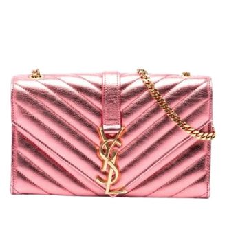 Saint Laurent Pre-owned Leder Schultertasche - - Pre-owned - Damen - Rosa - ONE SIZE
