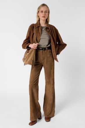 Gerard Darel T-shirt ray&eacute; en lin et coton - MELVA - Vert Kaki