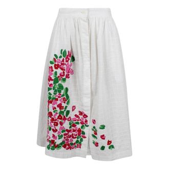 Mii Femme, Jupes, Blanc, Taille: 38 FR Mona Midi Skirt
