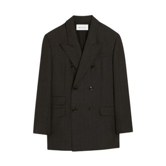 Ami Zweireihiger Blazer - - Jackets - Damen - Grau - XS