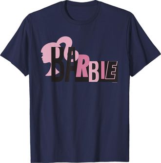 BARBIE Logo in Schwarz und Rosa T-Shirt