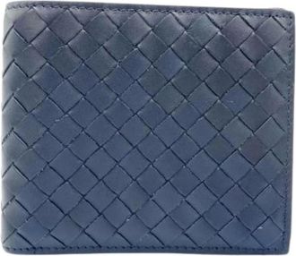 Bottega Veneta unisex, Pre-owned, Bleu, Taille: ONE Size Portefeuille en tissu Pre-owned
