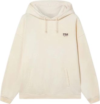 Golden Goose Homme, Sweatshirts et sweats &agrave; capuche, Beige, Taille: L Star Hooded SweaT-shirt