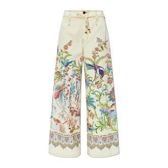 Etro Femme, Pantalons, Beige, Taille: W28 Pantalon &agrave; Motif Floral