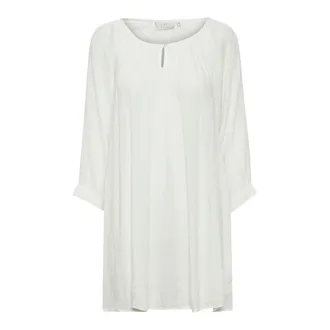 Kaffe Haut de Tunique &Eacute;l&eacute;gant en Craie - Femme - Blouses et Chemises - Blanc - Taille: 44 FR