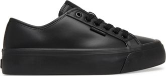 Calvin Klein Sneakers Calvin Klein Vulc Flatf Lace Up Lth YW0YW01932 Schwarz